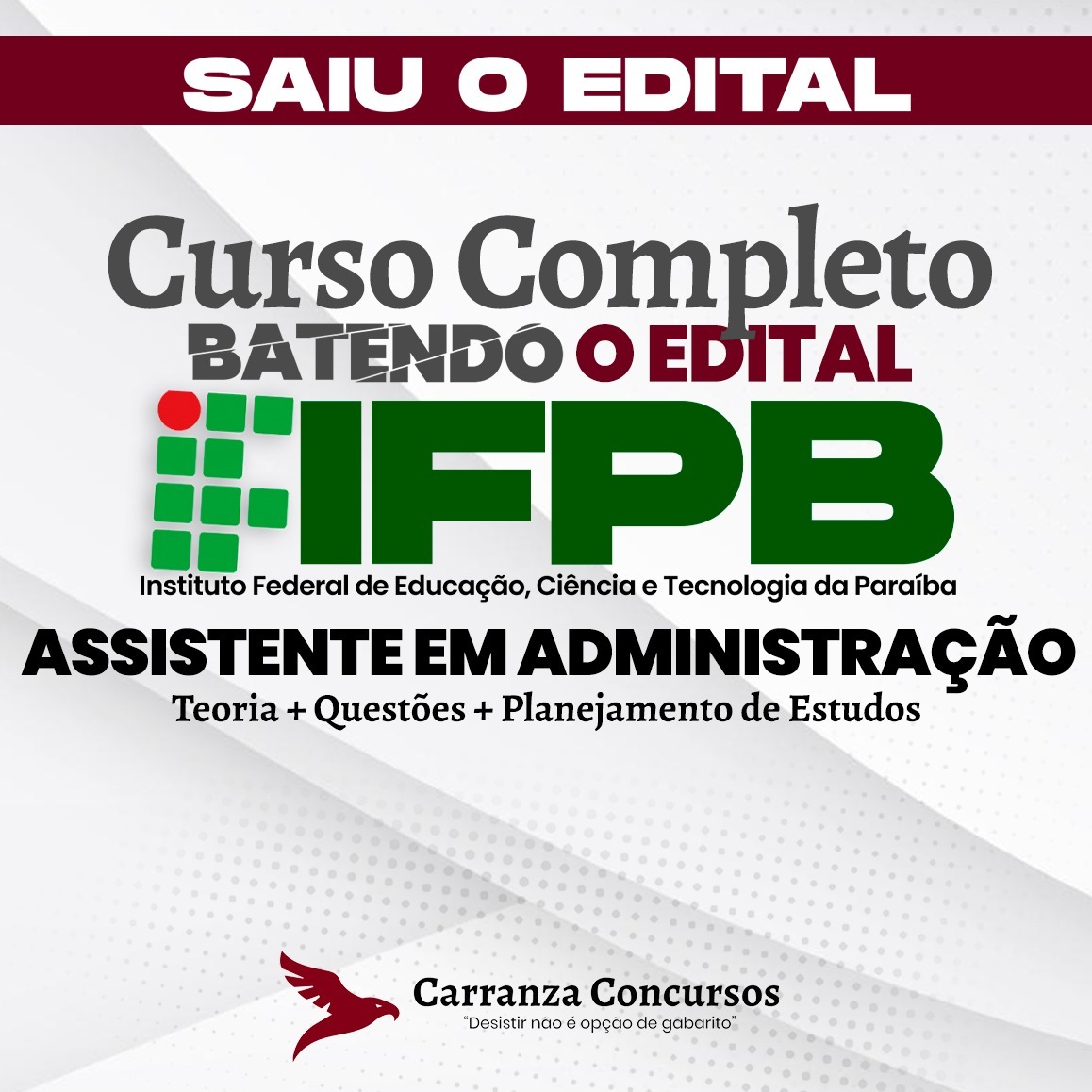IFPB - Instituto Federal de Educação da Paraíba - CURSO COMPLETO ...